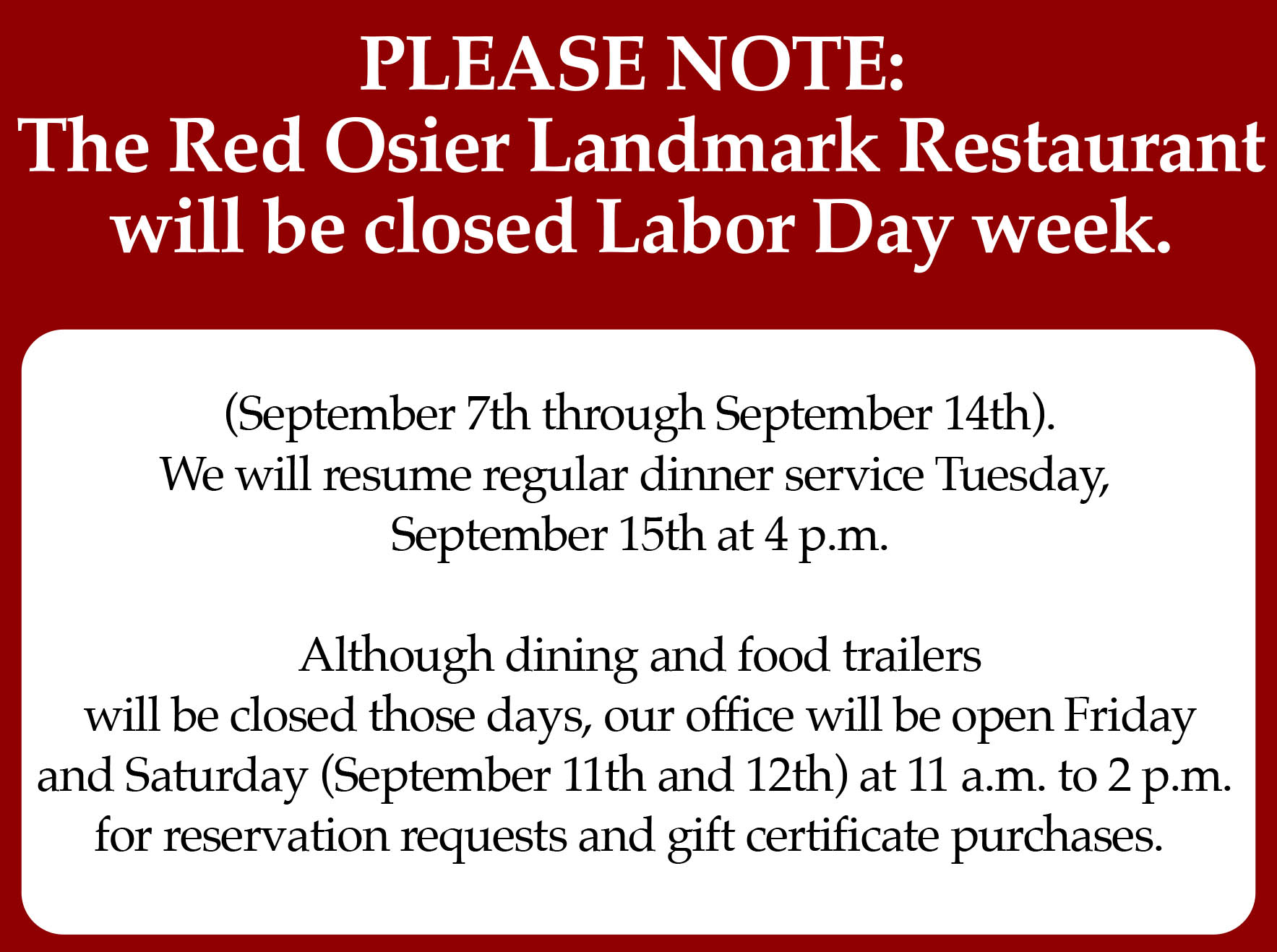 Home - The Red Osier Landmark Restaurant